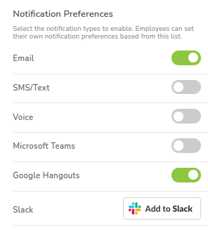 Customizing Check-in and Notification Settings
