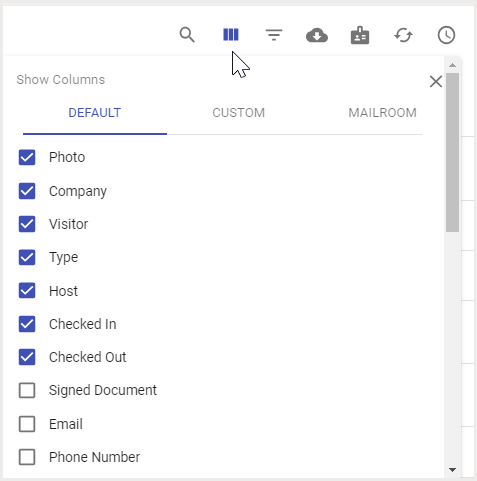 Downloading the Visitor Log